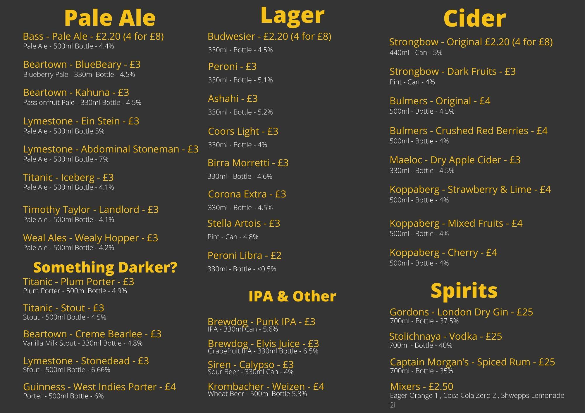 Captain Beer Drinks Delivery Service – The Coachmakers Arms – Hanley